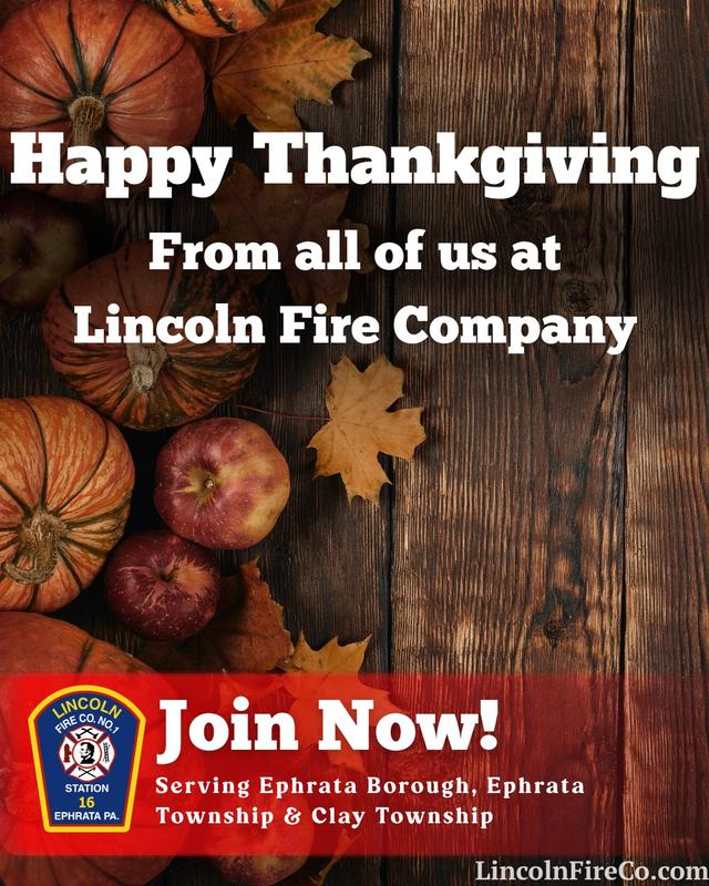 From all of us at Lincoln Fire Company, we wish you a safe and happy ...